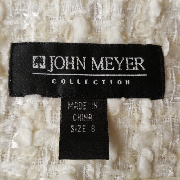John Meyer of Norwich | Jackets & Coats | John Meyer Ivory Textured ...